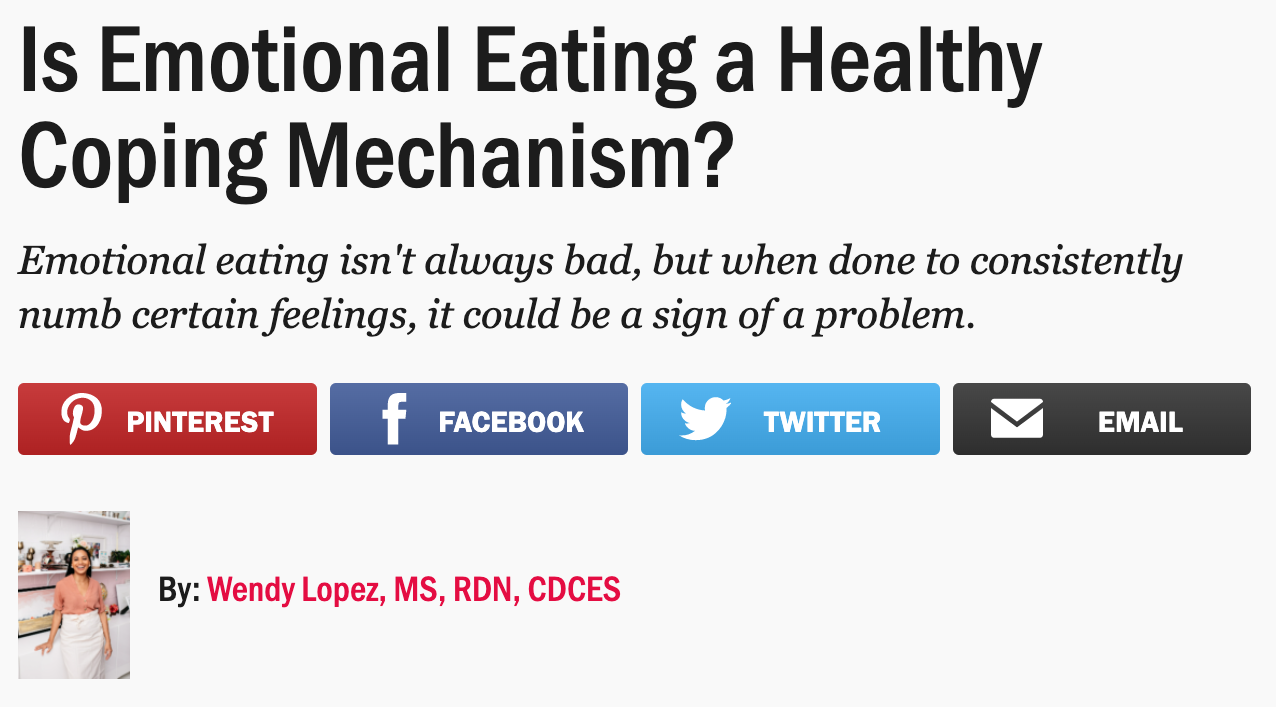 Is Emotional Eating a Healthy Coping Mechanism? - Food Heaven Made Easy
